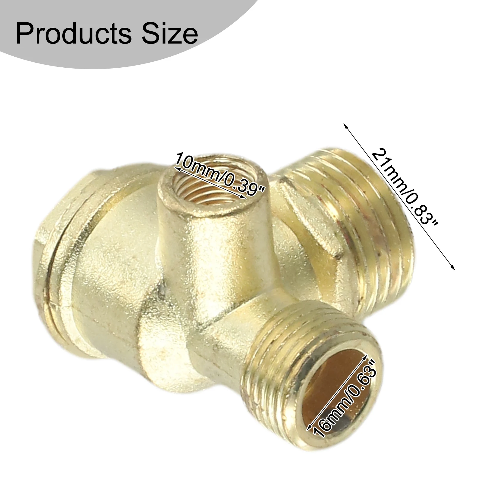 1pc-3-Port-Air-Compressor-Check-Valve-Brass-Central-Connector-Tool-Male ...