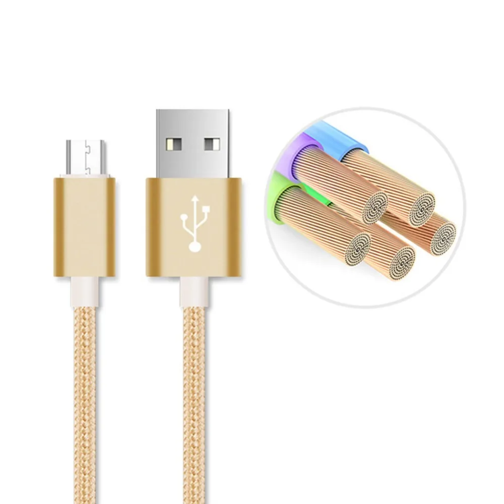 USB-To-Micro-USB-Cable-Nylon-Braid-Phone-Charging-Cord-Usb-Extension ...
