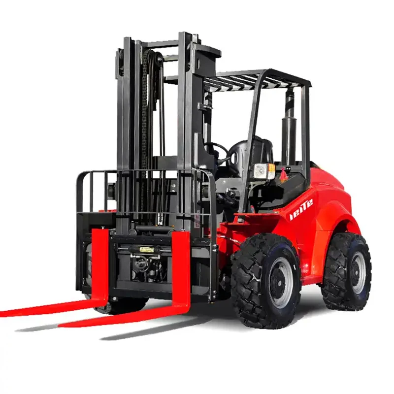China Manufacture 4WD 5 Ton All Rough Terrian Forklifts, Factory Price ...
