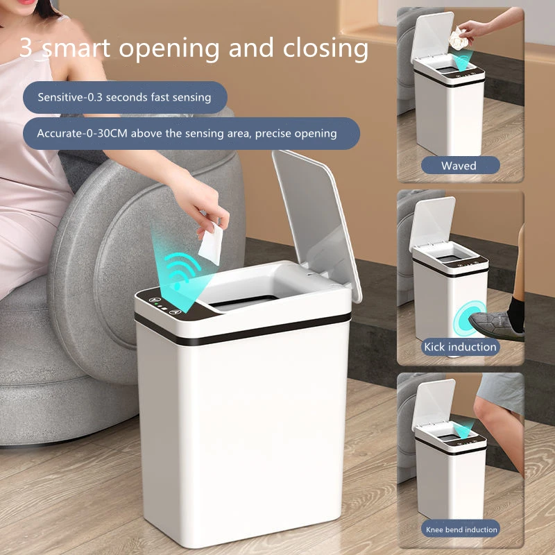 Xiaomi Mijia Intelligent Trash Can Smart Sensor Dustbin 12l Electric Automatic Rubbish Can Usb ...