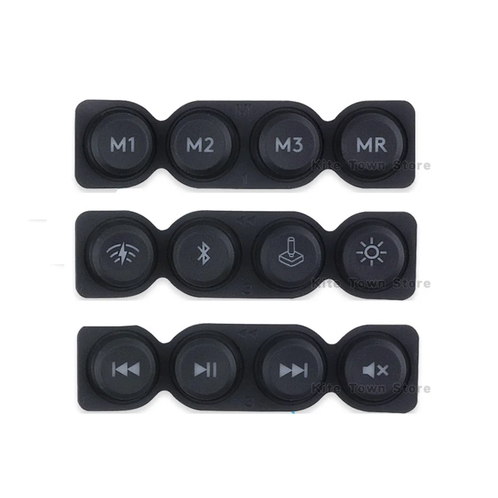Black-Multimedia-Keycaps-Rubber-Keys-for-Logitech-G915-G913-G815-G813 ...