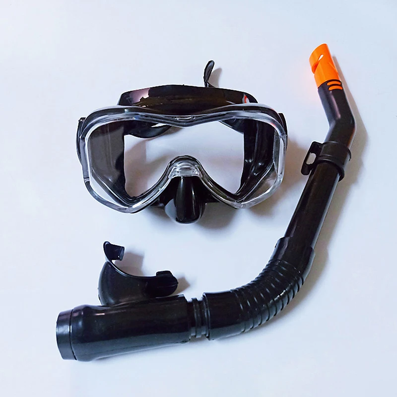 Snorkel Set Full Face Mask Diving Goggles Equipment Deep Sea Suit Full ...