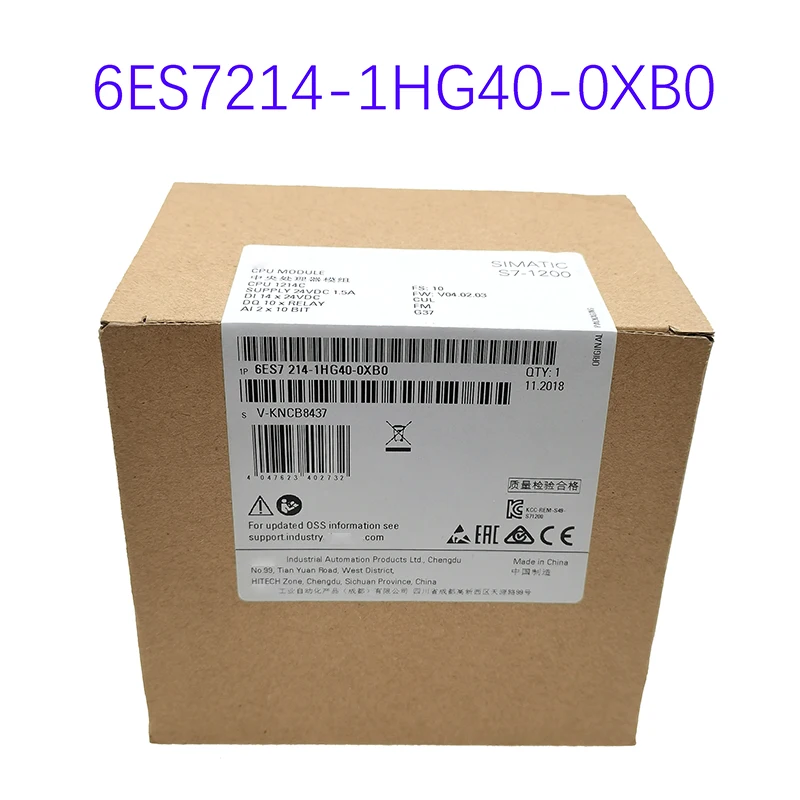 Brand New Original 6es7214-1hg40-0xb0 S7-1200 Central Processing Unit ...