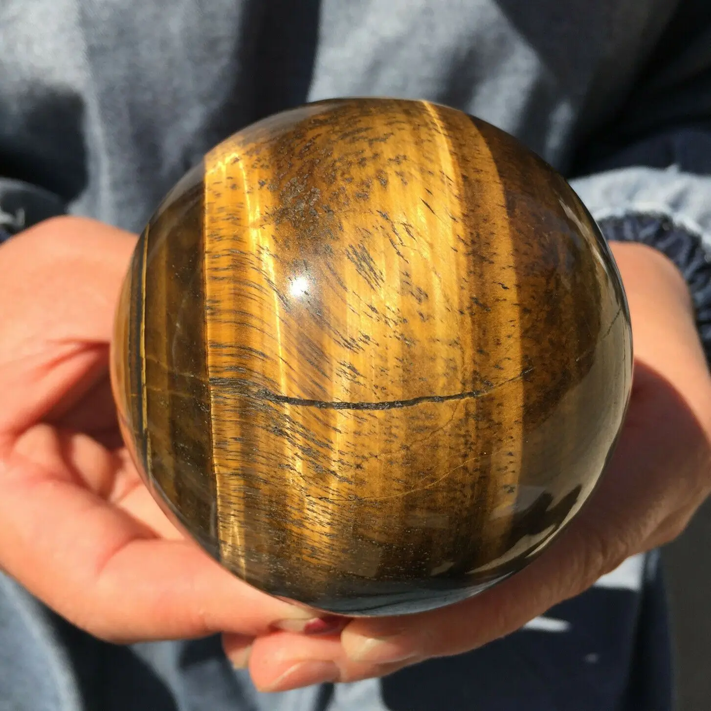 Natural-Tiger-Eye-Stone-Ball-Ore-Healing-Energy-Gem-Home-Decoration ...