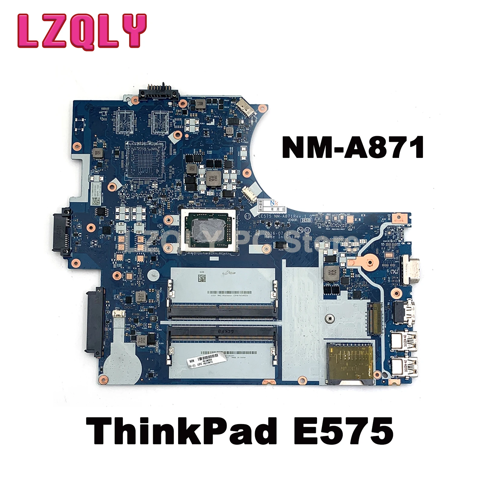 FOR-Lenovo-ThinkPad-E575-CE575-Laptop-Motherboard-NM-A871-01HW709-A6 ...