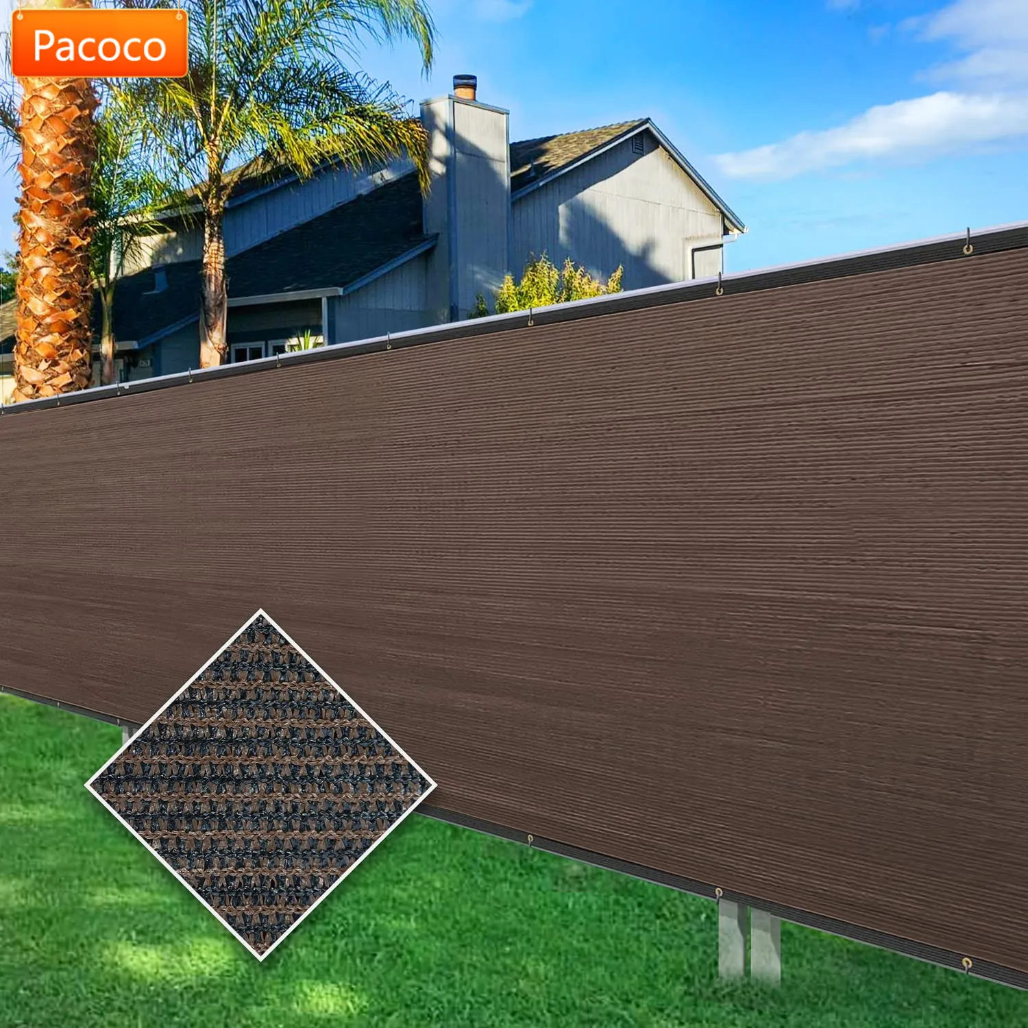 4ft x50ft Privacy Screen Fence 90% Blockage Heavy Duty Protective ...