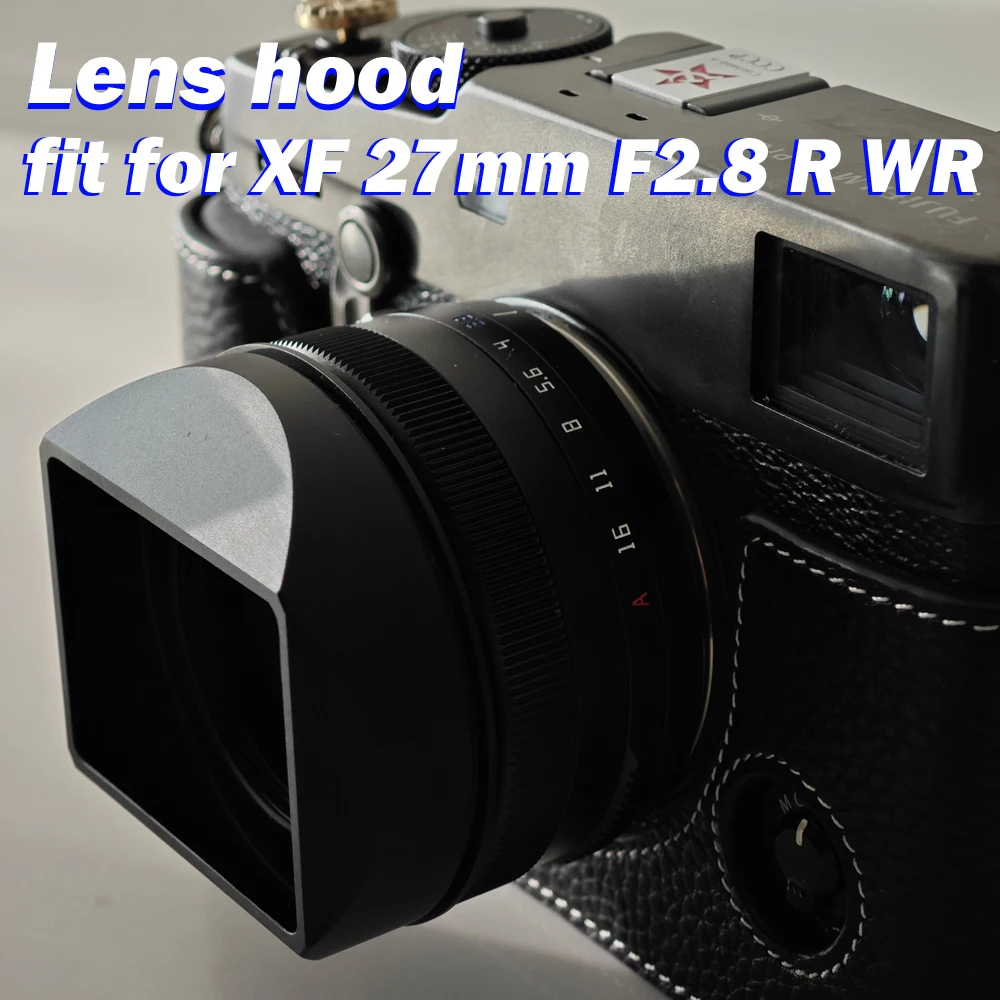 XF 27mm F2.8 R WR Second Generation Lens Square Hood for XE4 XH2 XT4 XS10 XT5 x-pro1 TTArtisan ...