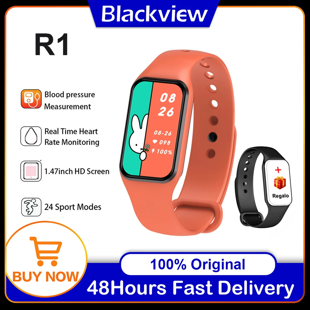 Blackview R1 Smartwatch กันน้ำผู้ชายผู้หญิงสายรัดข้อมือฟิตเนส Heart ...