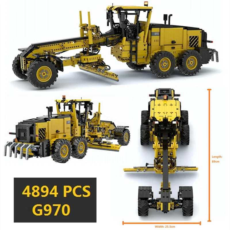Rc Grader Engineering Vehicle | Rc Brick Block Vehicle | Building ...