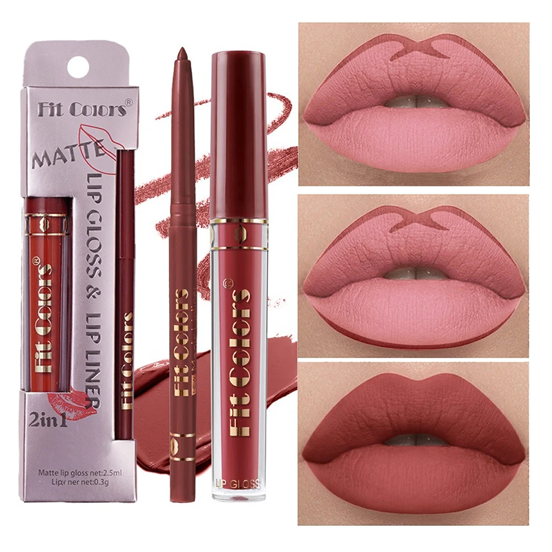 6Colors-Matte-Nude-Brown-Lipliner-Pencil-Lipsticks-Lip-Contour-Kit ...