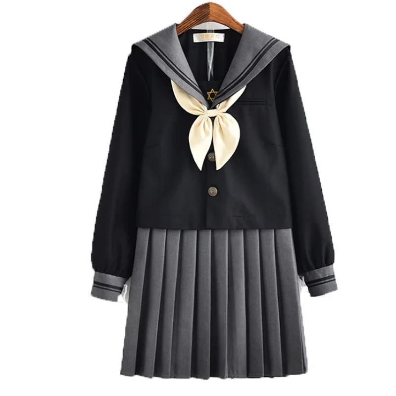 Japanese-School-Uniform-JK-Uniform-Girl-S-XXL-JK-Japanese-College-Style-Suit-Sailor-Costume ...