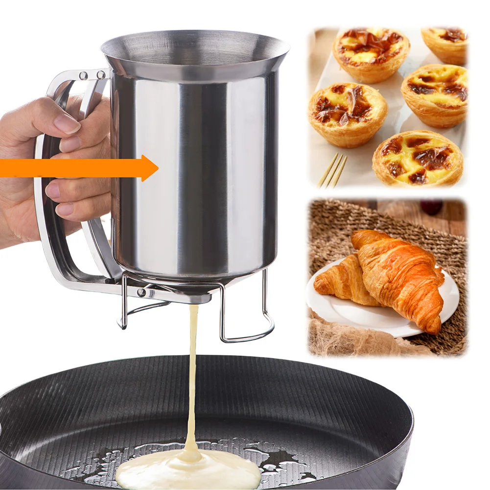 24-OZ-Stainless-Steel-Funnel-Cake-Dispenser-Pancake-Dispenser-Kitchen ...