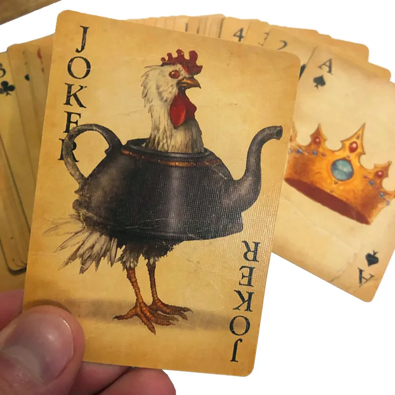 New-High-Quality-Vintage-Style-Poker-Set-Devil-Prophecy-Playing-Cards ...