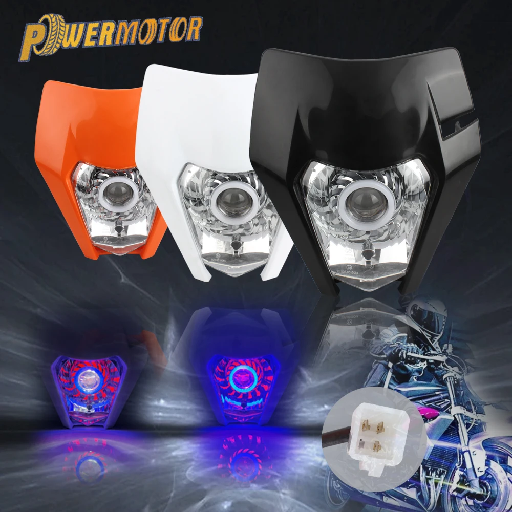 Pour Ktm Phare Led 12v Enduro Motocross Accessoires Exc Xc-w 50 65 85 ...