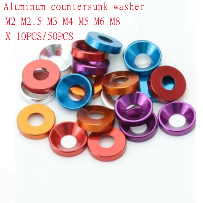 10-50pcs-lot-aluminum-countersunk-washer-m2-m2-5-M3-M4-M5-M6-M8 ...