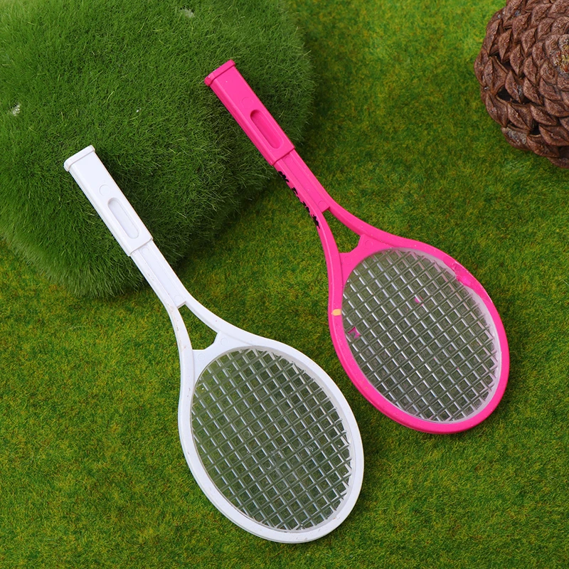 1pc-Plastic-Mini-Tennis-Racket-Dollhouse-Accessory-Miniature-Tennis ...