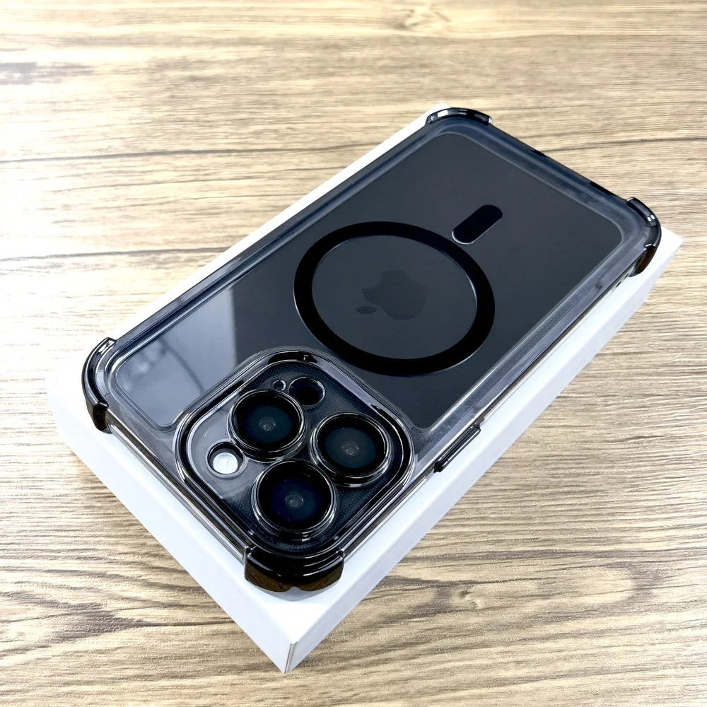 Plating-Shockproof-Airbag-For-Magsafe-Wireless-Charge-Case-For-iPhone ...