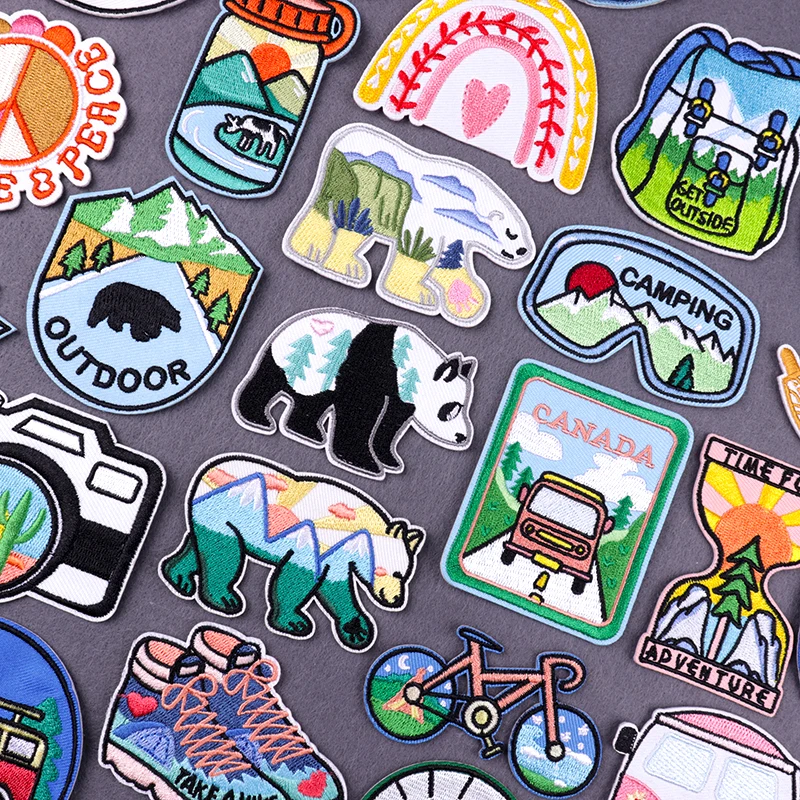 Bear-And-Mountains-Adventure-Outdoor-Patch-Camping-Sew-On-Patches ...