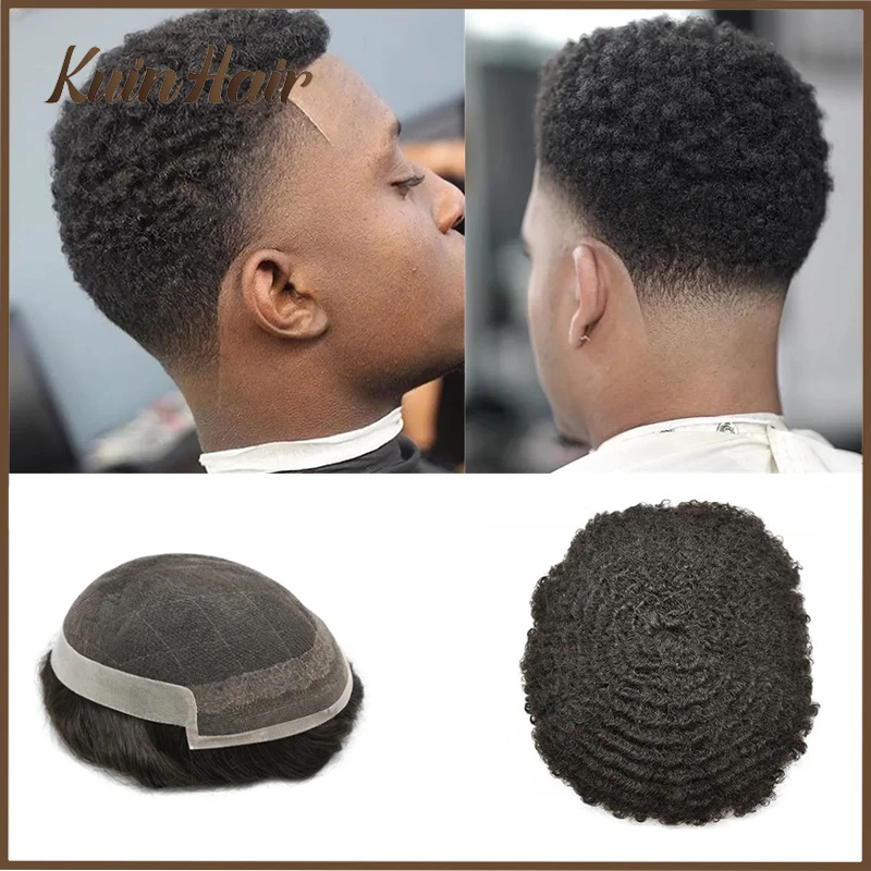 OCT-Afro-Men-Toupee-Lace-Frontal-And-Side-PU-Base-Curly-African-Wavy ...