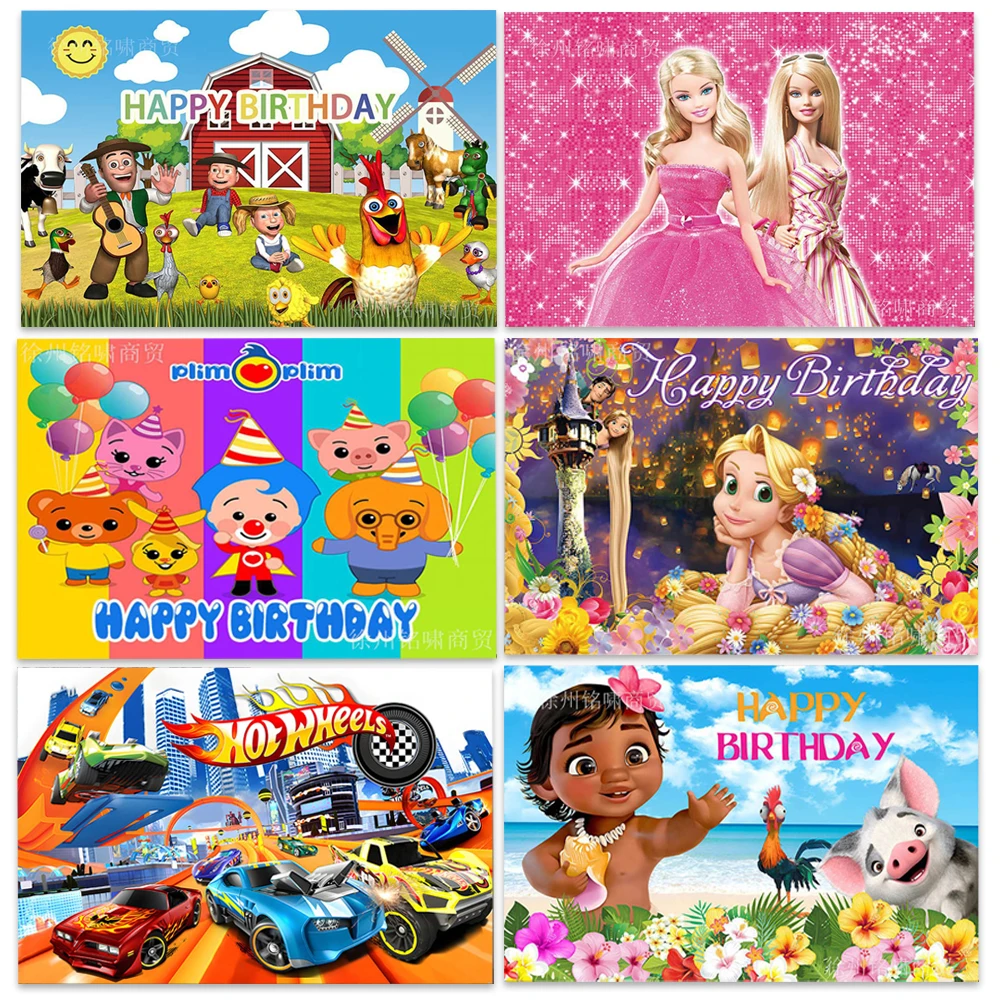1PCS-lot-Hot-Wheel-Moana-Princess-Zenon-Farm-Theme-Happy-Birthday-Party ...