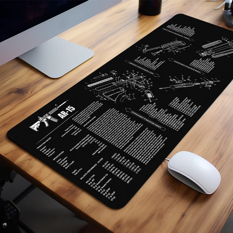 Grande-arma-padr-o-Gaming-Mouse-Pad-tapete-com-base-de-borracha ...