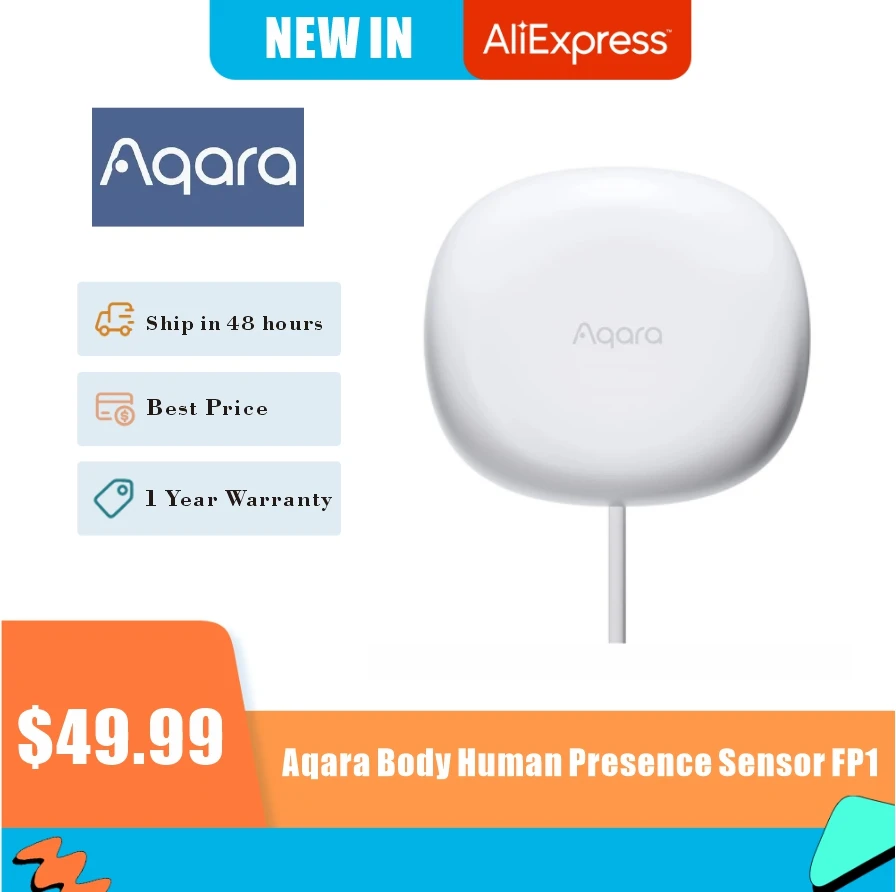 2022 Aqara FP1 Human Presence Sensor Zigbee 3.0 High Precision Detector ...