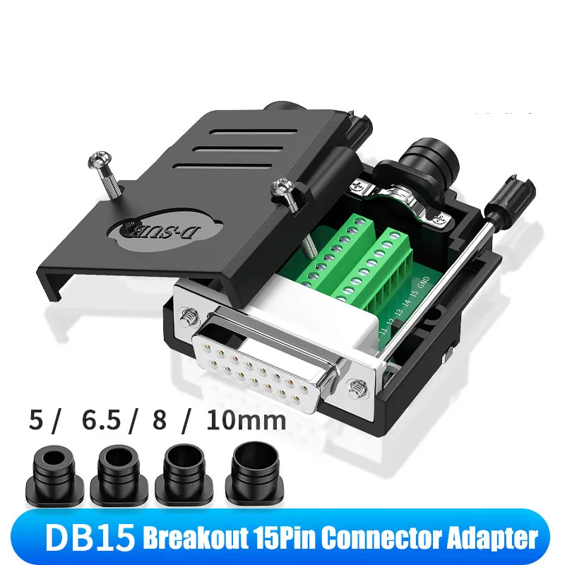DB15-Connector-RS232-D-SUB-Adapter-15-Pin-Port-Terminal-Adapter-Board ...