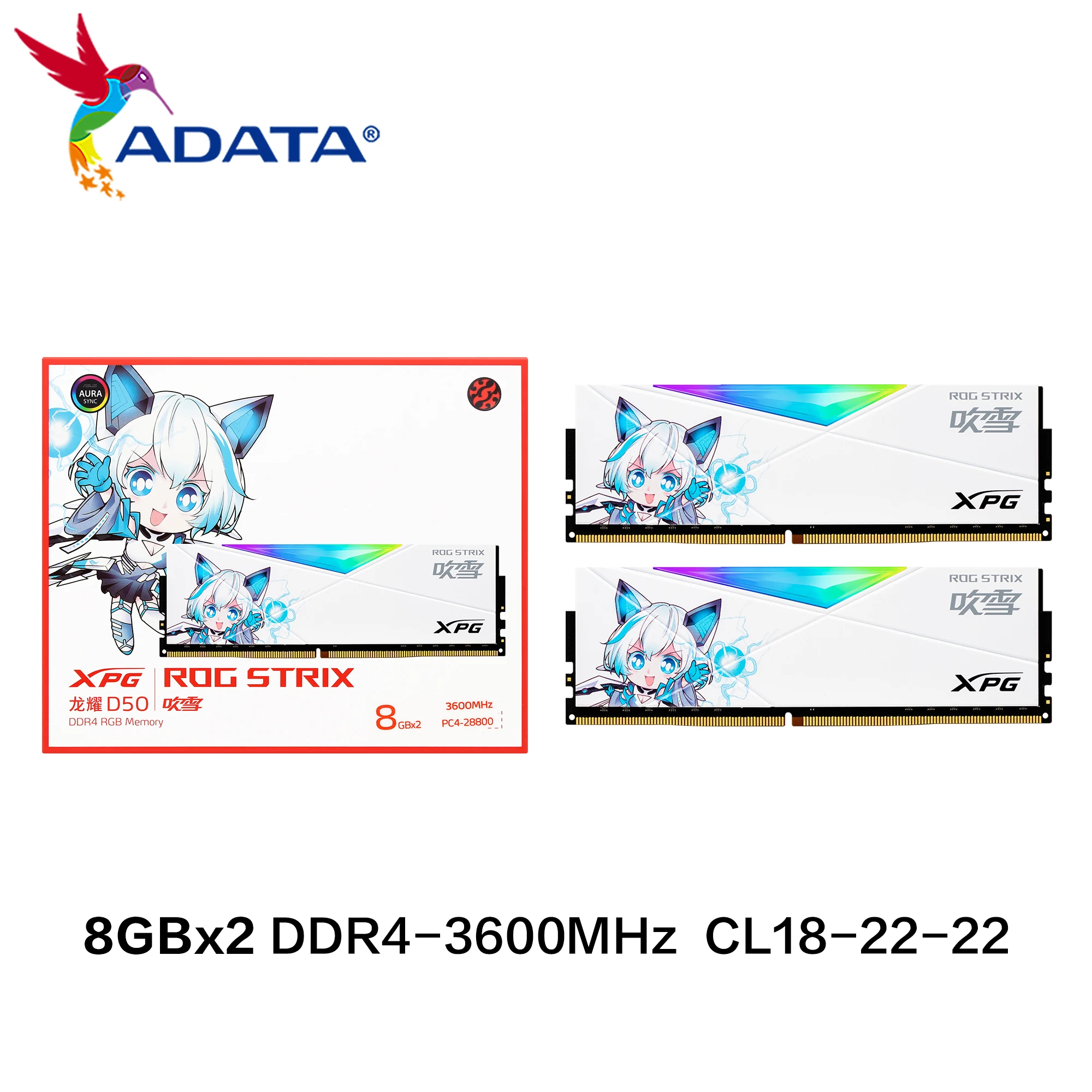 100-Original-ADATA-D50-DDR4-RGB-Memory-8GBx2-3600MHz-High-Speed ...