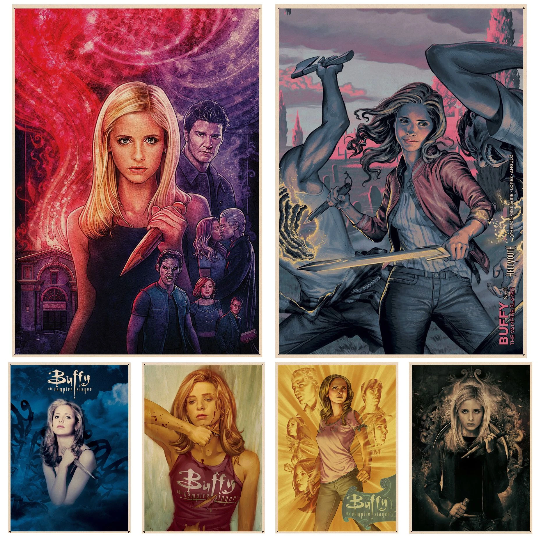 Buffy Vampire Slayer Stickers | Buffy Vampire Slayer Poster | Buffy ...