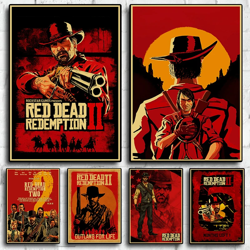 Poster Red Dead Redemption 3 Pieces | Red Dead Redemption Concept Art ...