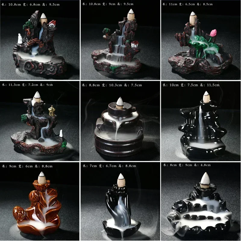 High-Mountain-Flowing-Water-Backflow-Incense-Burner-Ceramic-Incense ...