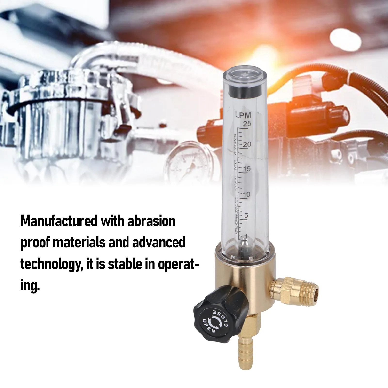 Gas Flowmeter Regulator Gas Meter NPT1/4-18 Tapered Thread Accurate ...
