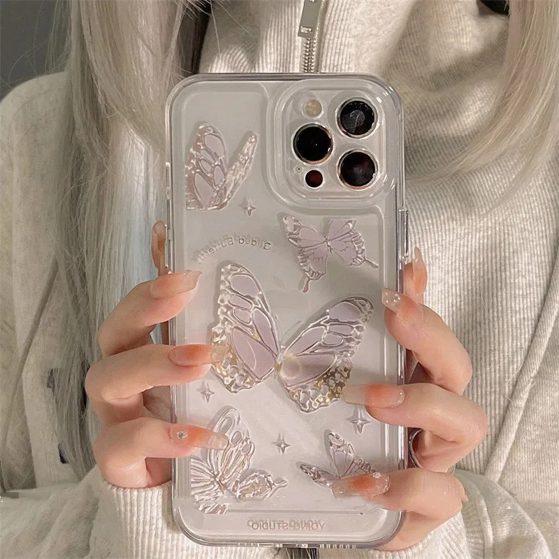 Transparent Covers Butterfly | Crystal Butterflies Case | Butterflies ...