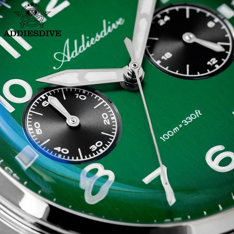 ADDIESDIVE 2025 NEW Men Watch100m Waterproof BGW9 Super Luminous Bubble ...