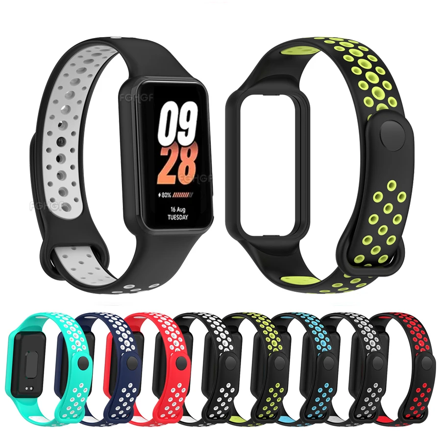 Sports-Silicone-Strap-For-Xiaomi-Smart-Band-8-Active-Smart-Wristband-Replacement-Bracelet-For-Mi ...