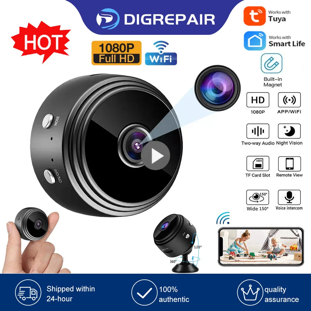 Mobile-A9-1080P-HD-Wifi-Mini-Camera-Tuya-Smart-Life-Surveillance ...