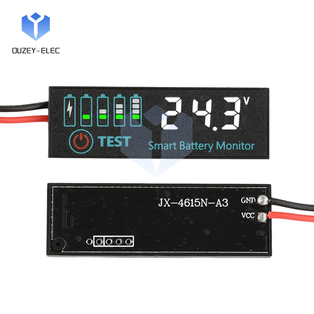 DC7~55V Lithium Battery Capacity Indicator LED Digital Display Battery ...
