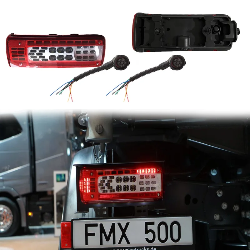 2PCS-LED-Rear-Tail-Lamps-for-VOLVO-fm9-fm12-fh12-fh13-fmx500-Truck ...