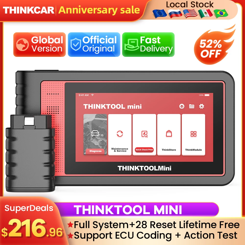 THINKCAR-Thinktool-Mini-Car-Diagnostic-Tools-Full-System-28-Resets-Free ...