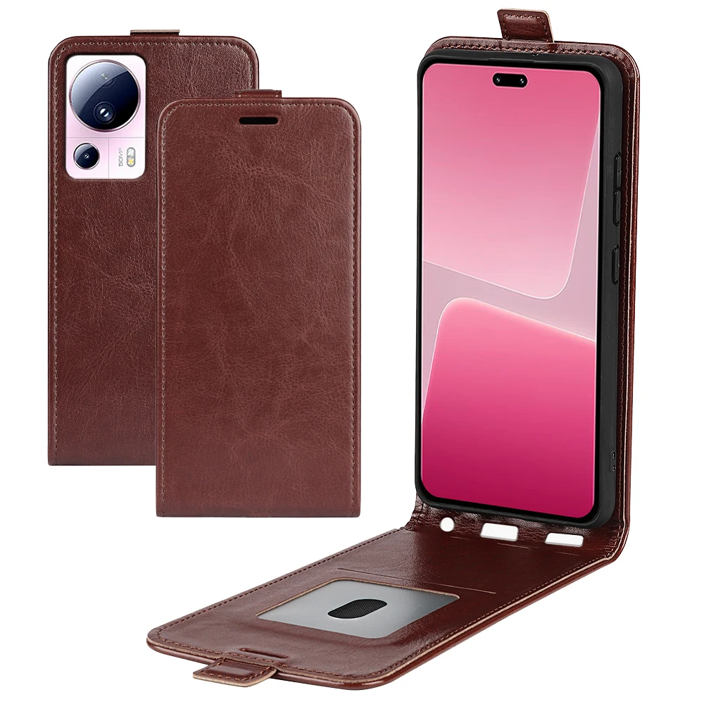 Redmi Note 10 5 6 7 7S 8 Pro 8T 9S Luxury Leather Case Flip Vertical ...