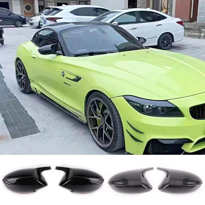 ABS Black M Style Car Side Rearview Mirror Cover Cap Replacement For BMW E89 Z4 2009 2018 Car ...