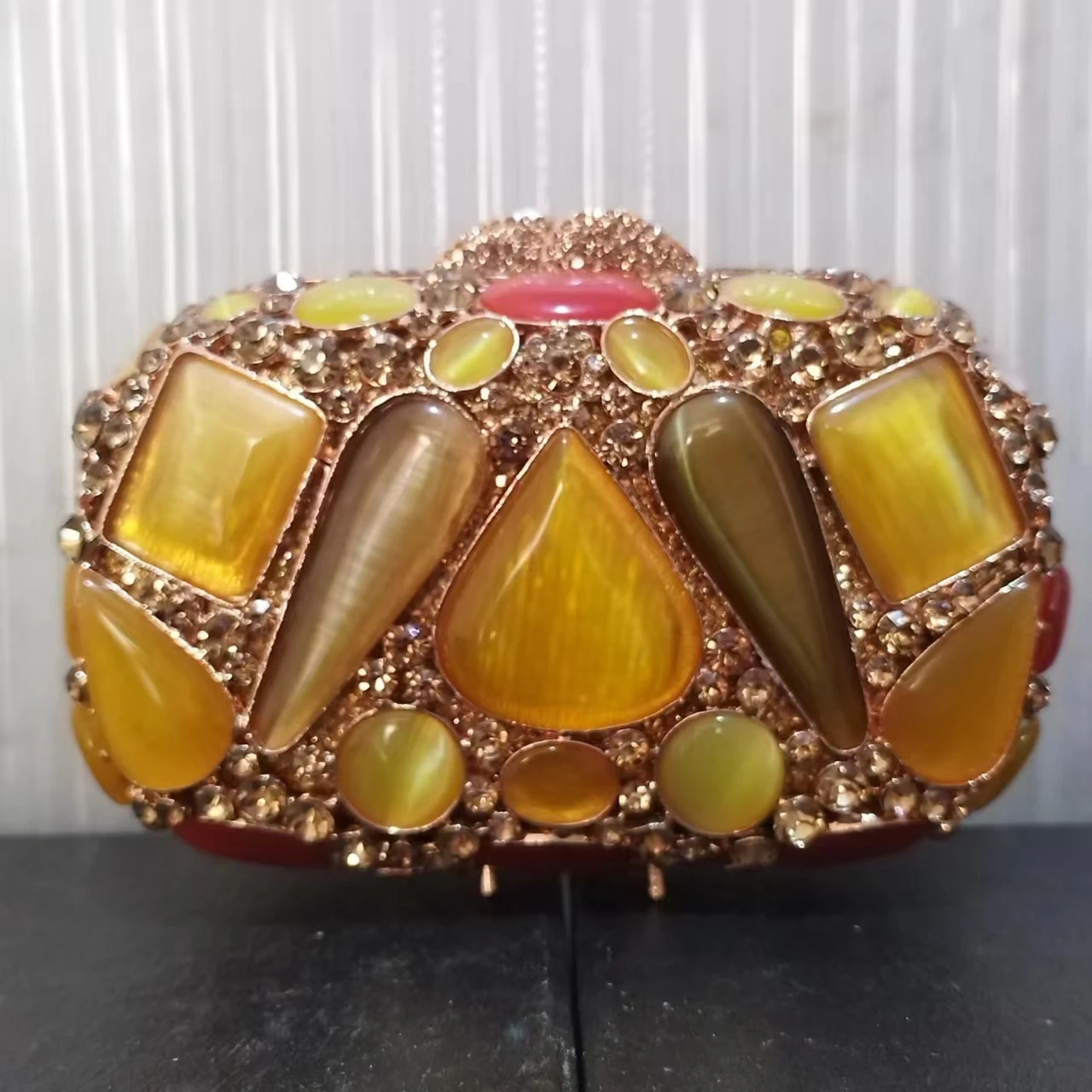 Luxury-Golden-Stones-Banquet-Evening-Bags-Wedding-Rhinestone-Purses-for ...