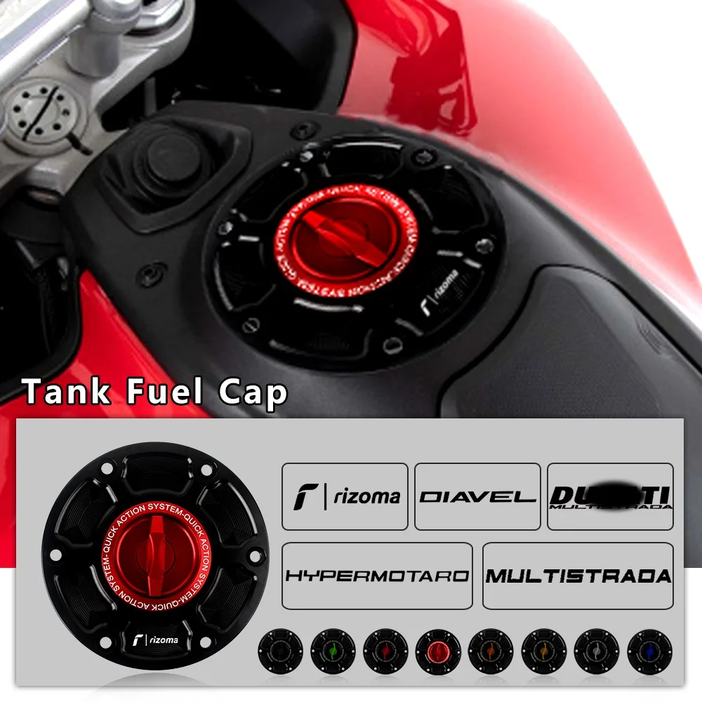 CNC-Fuel-Gas-Tank-cap-Quick-Release-Cover-Keyless-for-DUCATI ...