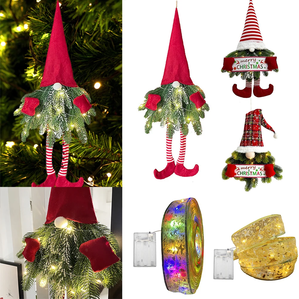 Christmas Swedish Tomte With Long Dangling Legs Ornaments Light Up Long ...