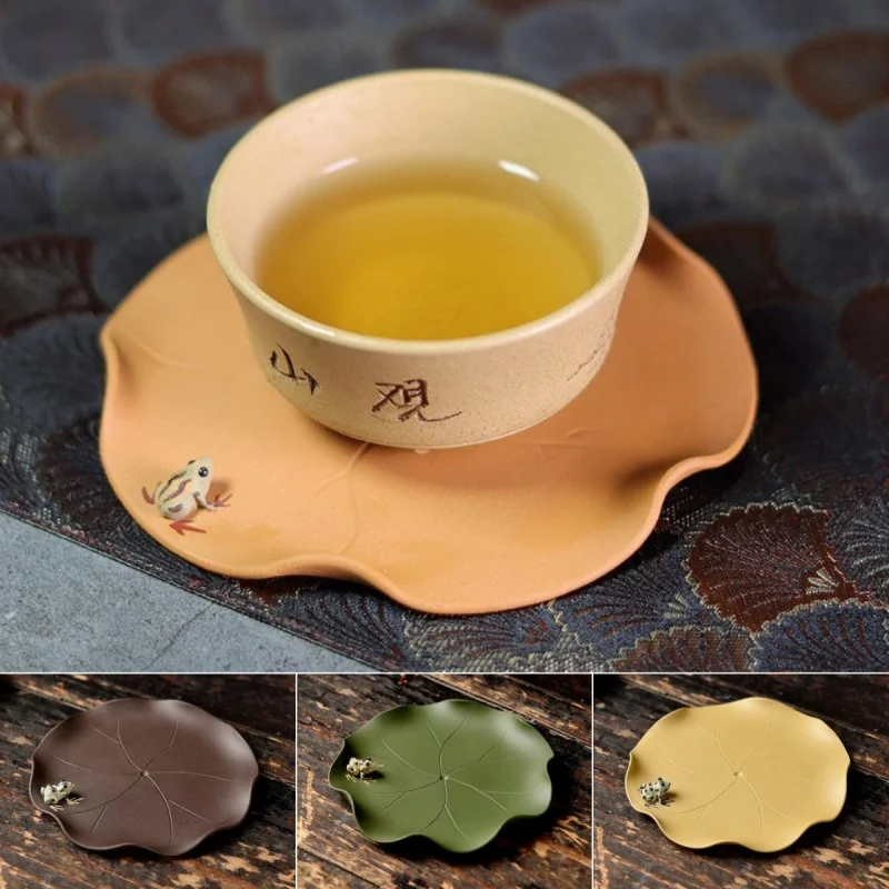 Lotus-Leaves-Coaster-Kung-Fu-Teaware-Accessories-Cup-Holder-Handmade ...