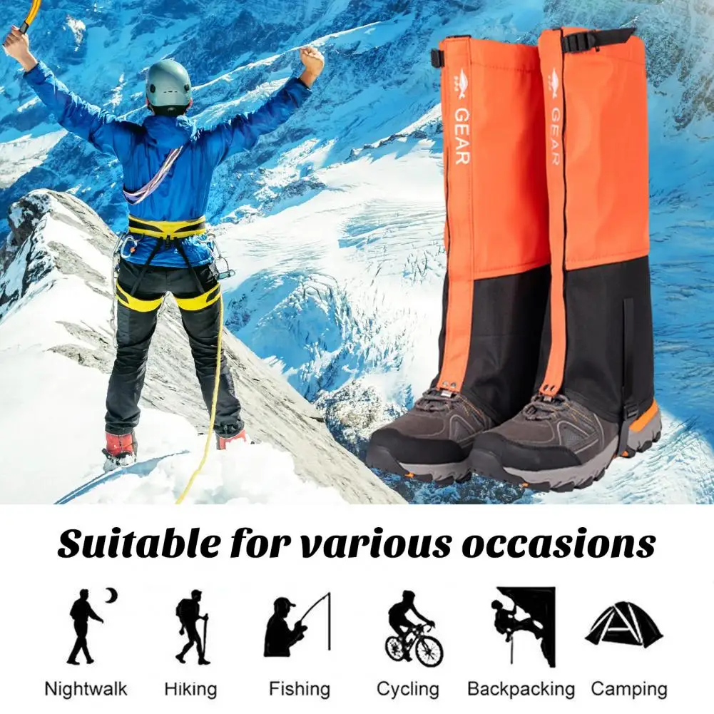 Waterproof-Snow-Leg-Gaiters-Hiking-Boot-Legging-Shoes-Warmer-Shoe-Cover ...