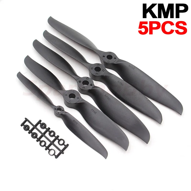5PCS KMP 6x4E 9x6E 8x6E 12x6E 14x7E Nylon 2-blade Black Propeller Props ...
