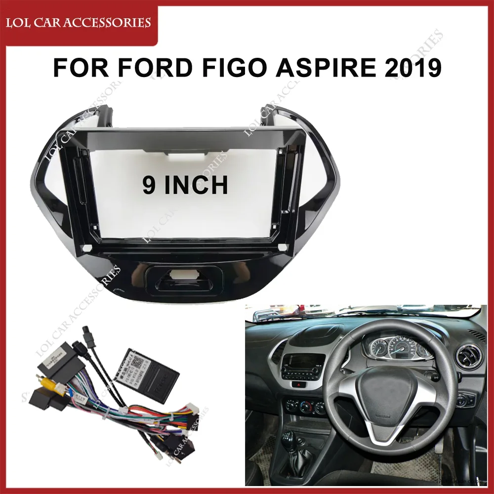 R-dio-de-carro-est-reo-para-Ford-Figo-Aspire-FREESTYLE-2019-GPS-MP5 ...