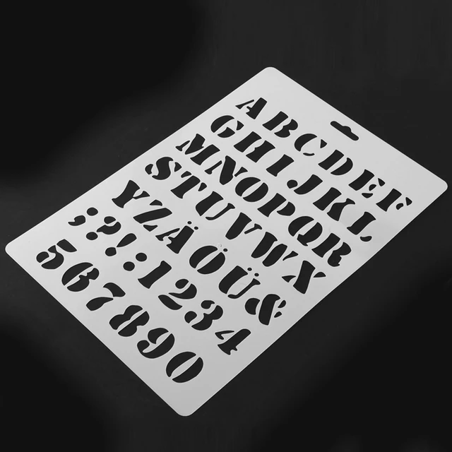 Leveles Sablonok, Levél És Szám Sablon, Festőpapír Kézműves Ábécé ...