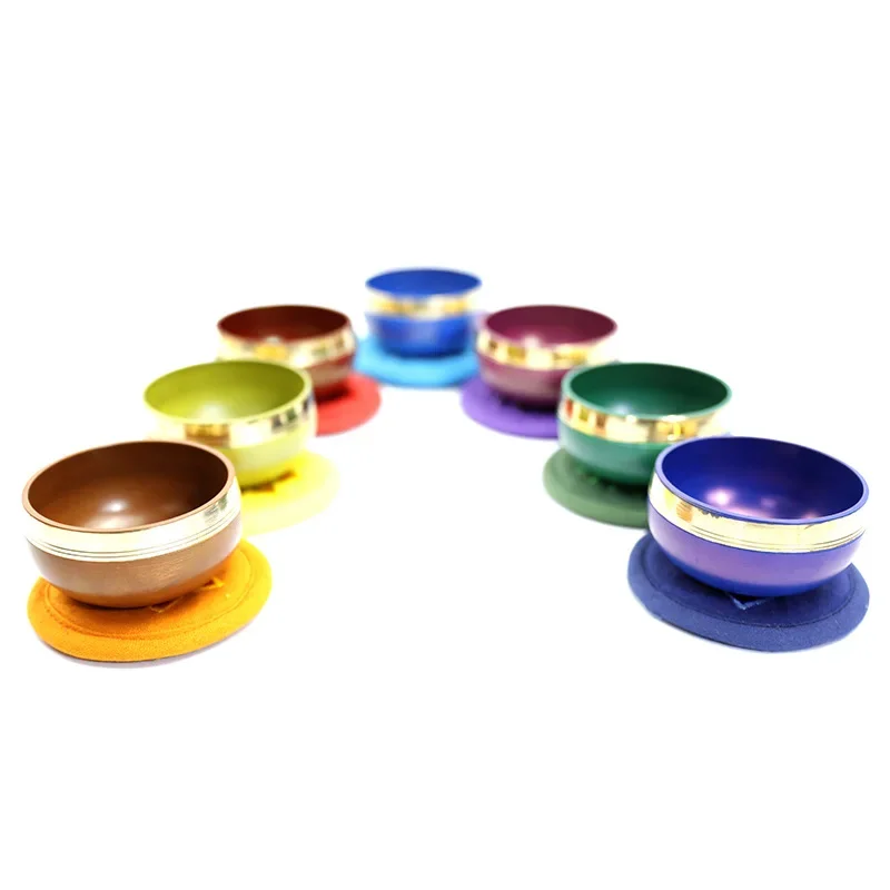 Nepal-Handmade-Rainbow-Song-Bowl-Set-8CM-Singing-Bowl-Buddhism ...